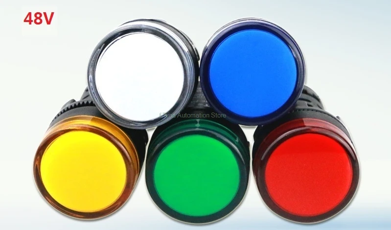 wholesale 1PCS AC/DC 48V 22mm Thread LED for Electronic Indicator ...