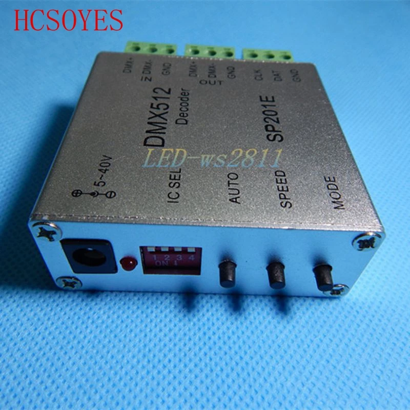 DMX512/DMX SP201E decoder operation instructions led RGB controller ...