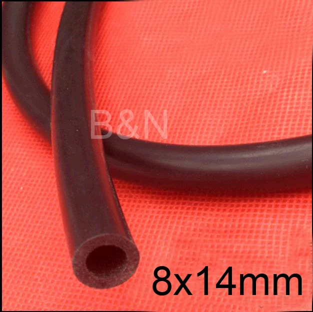 8mm-X-14mm-Black-Silicone-Rubber-Vacuum-Tubing-Hose-Tube-Flexible-Pipe ...