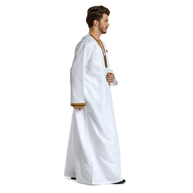 Men's Patterned Muslim Robe