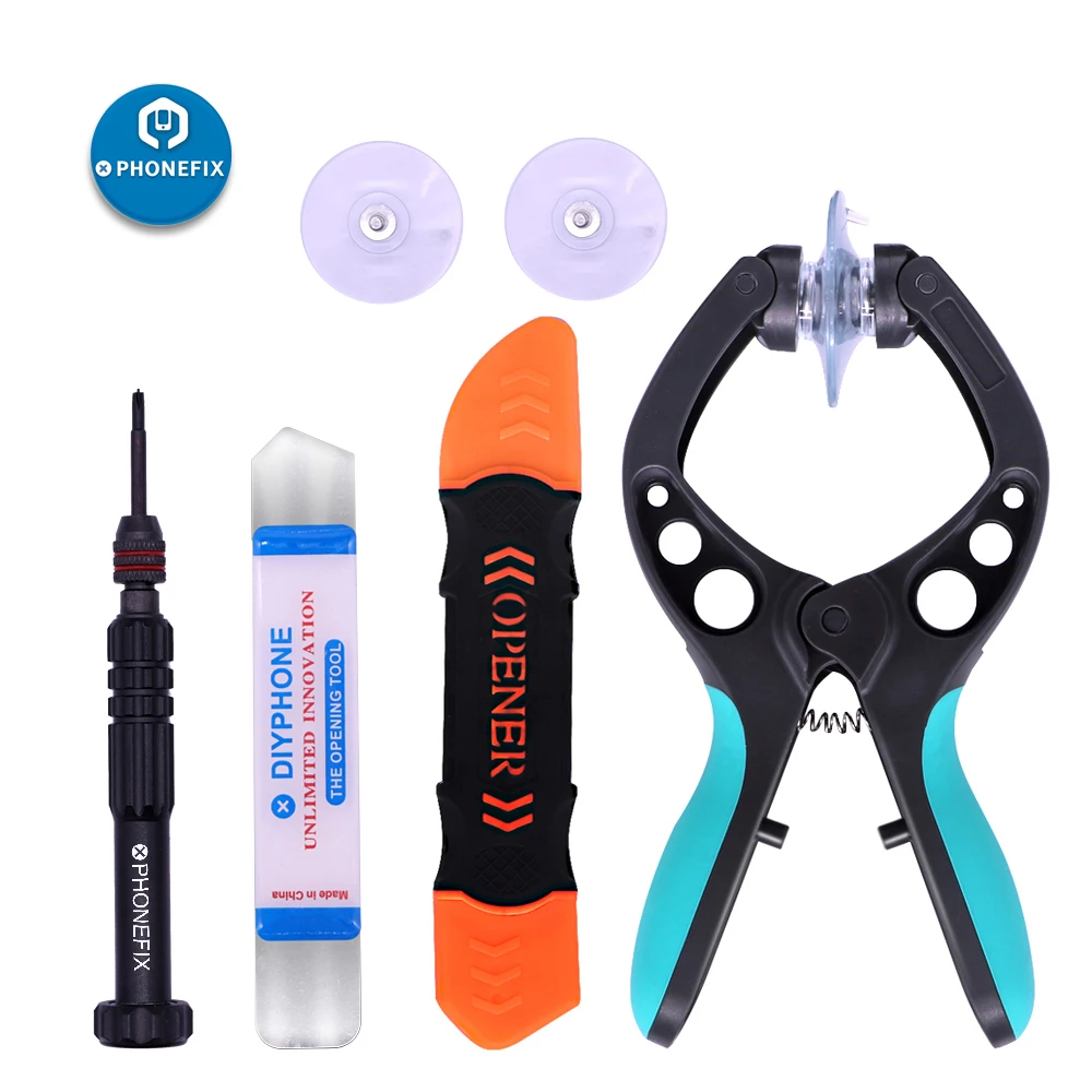 4 In 1 Phone Screen Opening Tool Kit Repair Pliers Blade Suction Cup ...