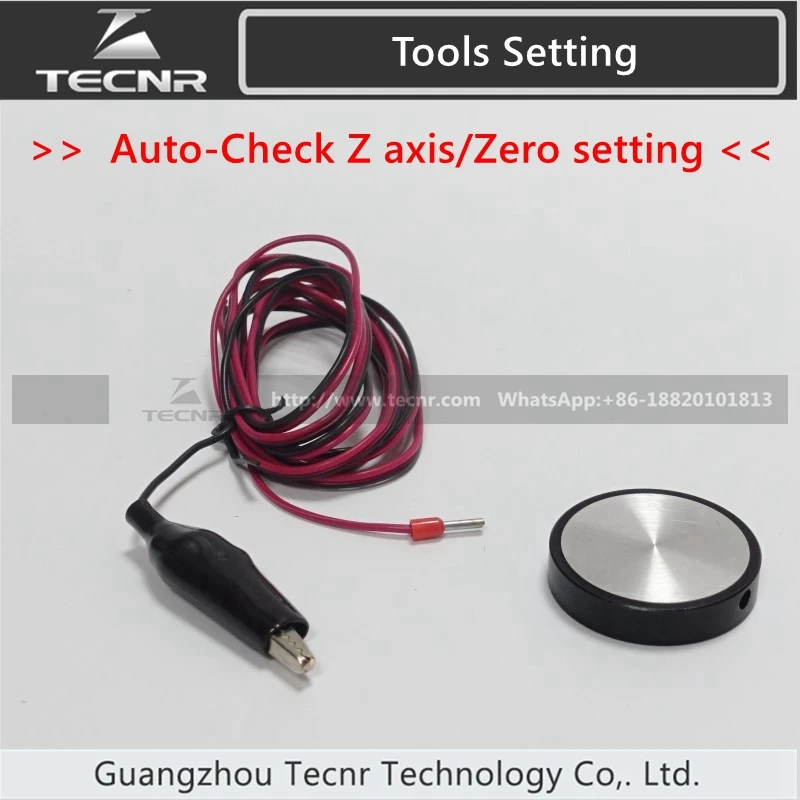 Cnc Router Engraving Machine Tools Setting Auto Check Z Axis Instrument Zero Setting Sensor In