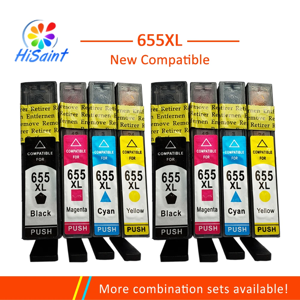 Hisaint Compatible Ink Cartridge for HP 655 for hp655 Replacemen for HP ...