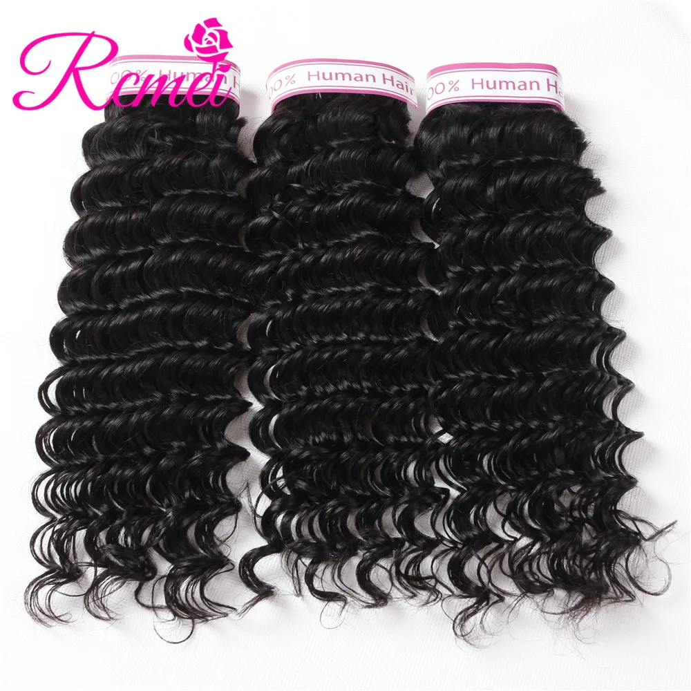 Rcmei Deep Wave Human Hair Waving Brazilian Deep Wave NonRemy Hair ...