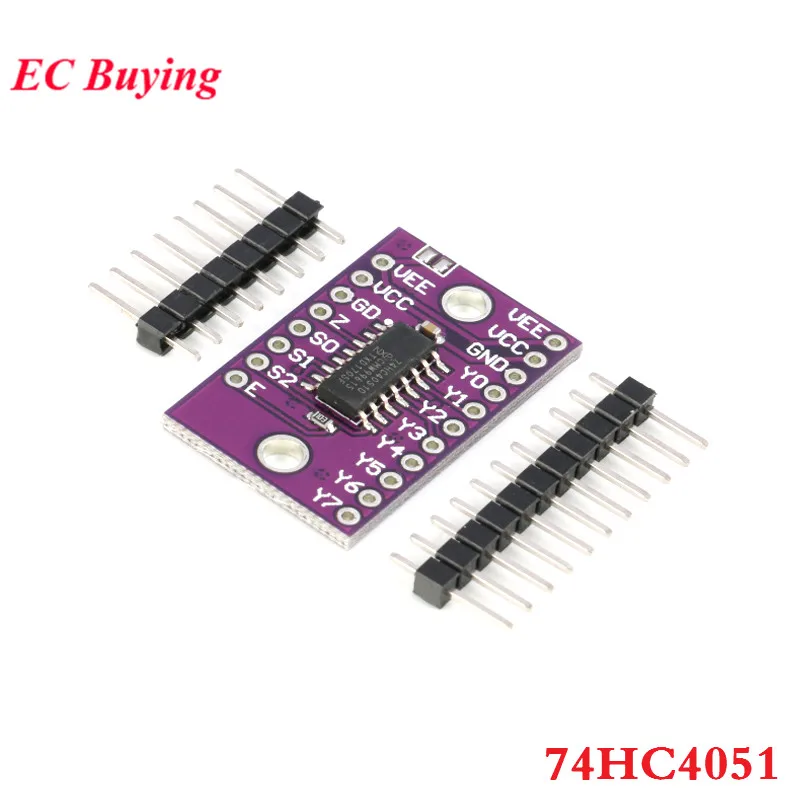 74HC4051 8 channel Analog Multiplexer Selector Module Multiplexers Distributor Resolver CJMCU ...