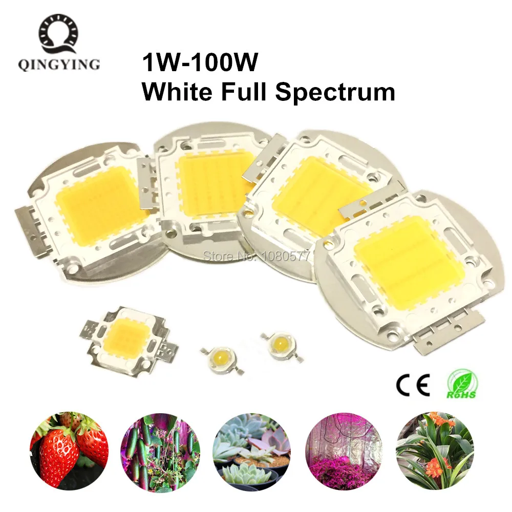 White-Full-Spectrum-LED-Chip-6500K-380-780nm-1W-3W-5W-10W-20W-30W-50W ...