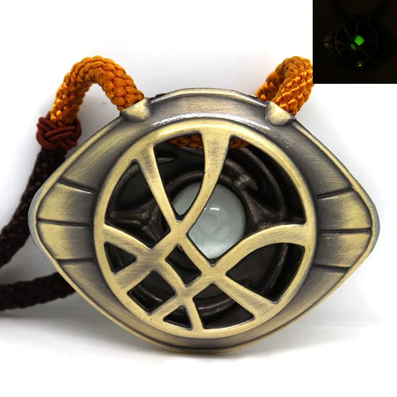 Doctor Strange Luminous Necklace Crystal Eye Of Agamotto Pendant The ...