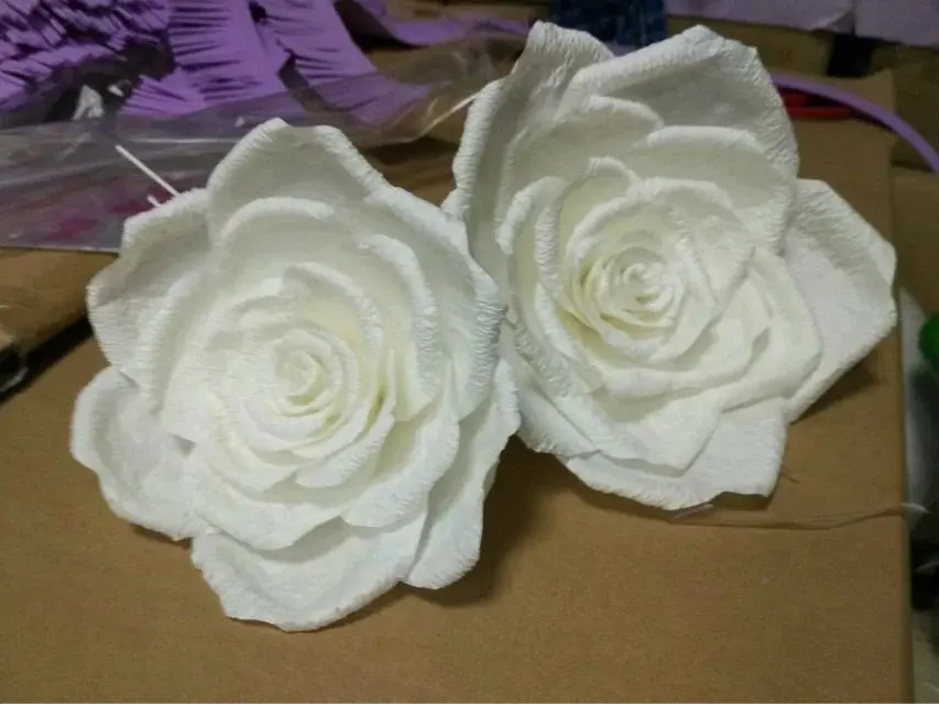 Wedding Props Large Artificial Flower Paper Flowers Wedding Paper ...