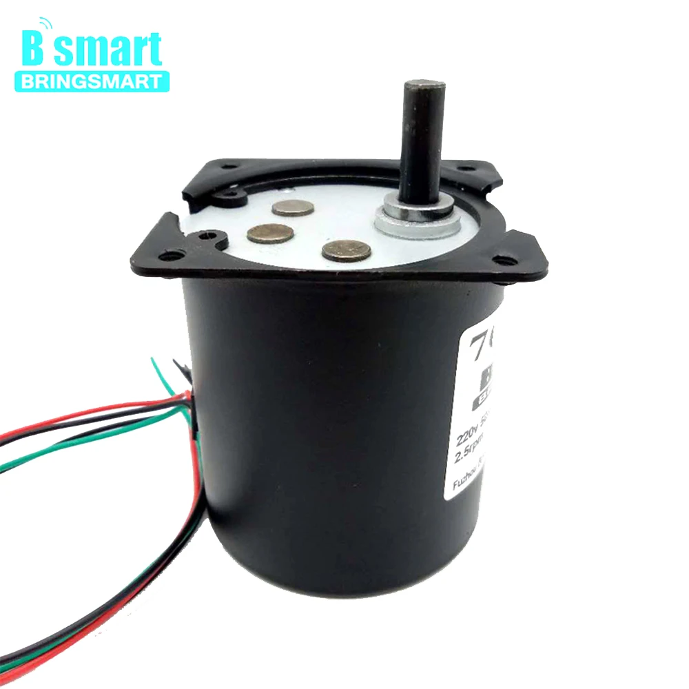 Motor engrenagem permanente de ímã 220v 70ktyz, motor síncrono 2.5 110rpm, motor redutor de ...