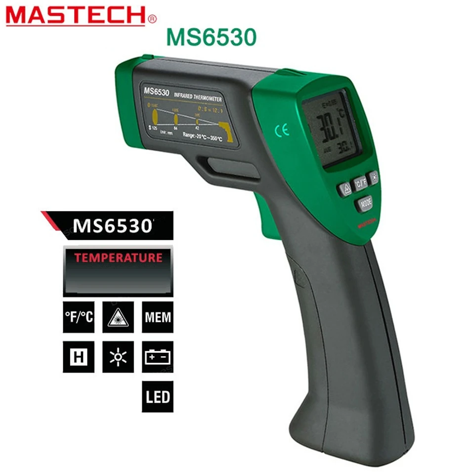 Infrared Thermometer MASTECH MS6530 Non contact Infrared IR Thermometer ... Infrared Thermometer MASTECH MS6530 Non contact Infrared IR Thermometer ...