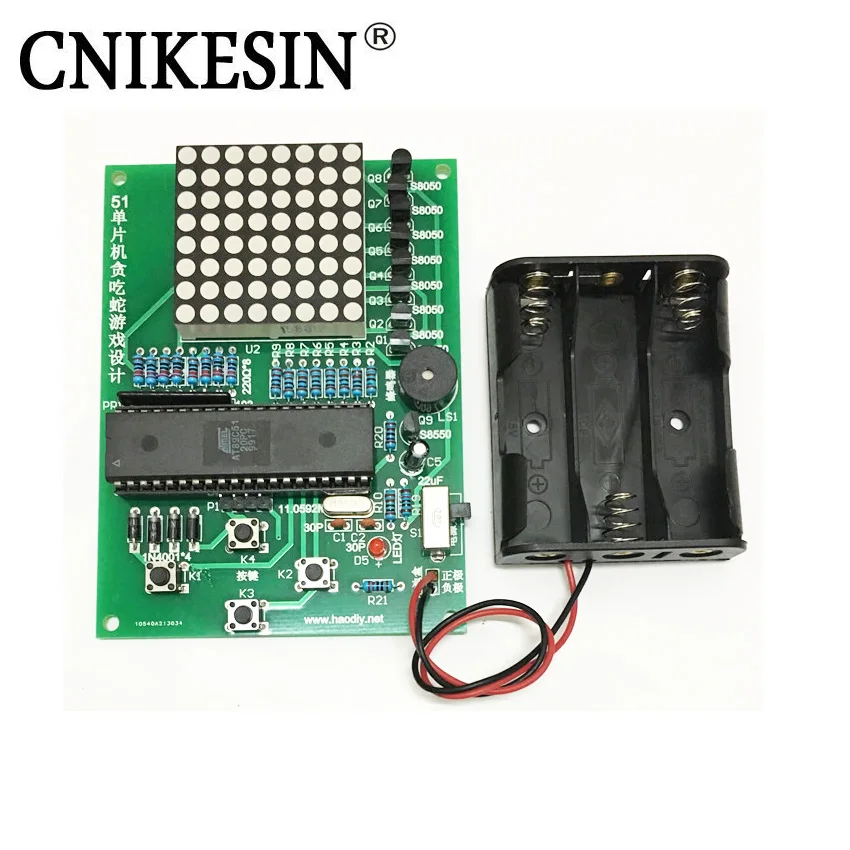 CNIKESIN DIY Kits 51 SCM Chip Handheld Game Retro Snaker Machine Diy ...