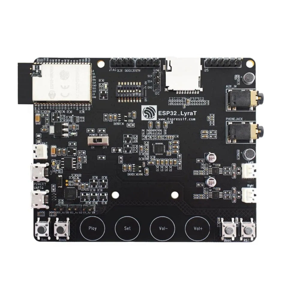 Esp32-wrover Esp32-lyrat For Audio Ic Development Tools Buttons, Tft Display And Camera ...