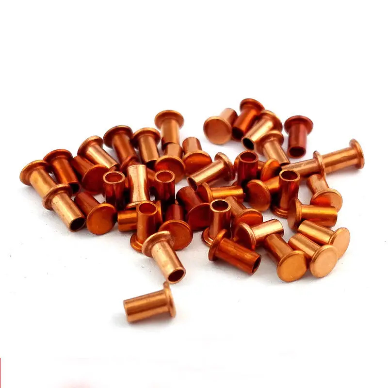 100pcs-M1-95x-3-6mm-6-5mm-Length-copper-countersunk-rivets-brass-flat ...