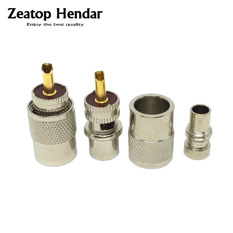 10Pcs-UHF-PL-259-Male-Solder-RF-Connector-Plug-For-RG8-Coaxial-Cable ...