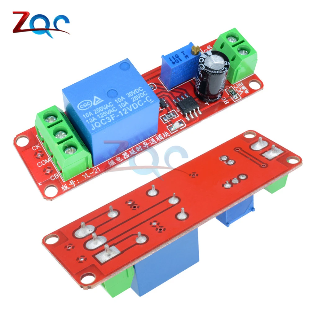 Dc 5v 12v Delay Relay Shield Module Ne555 Timer Switch Adjustable ...