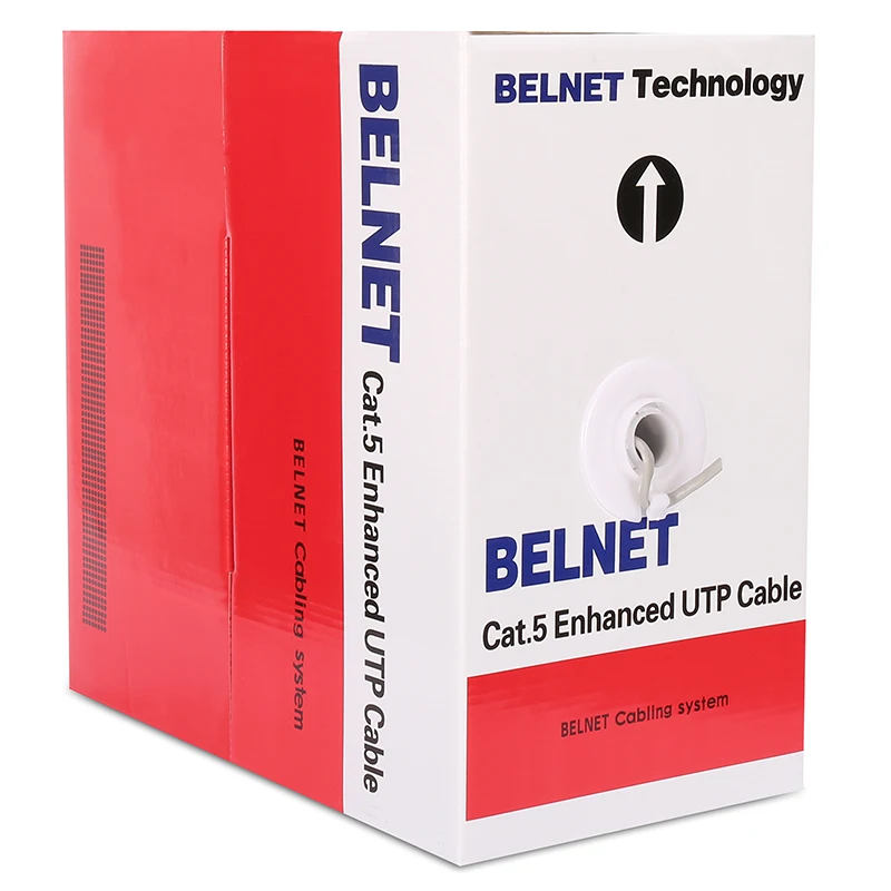 1000ft-305m-Grey-UTP-CAT5e-cable-OFC-copper-wire-box-cable-shaft-RJ45 ...