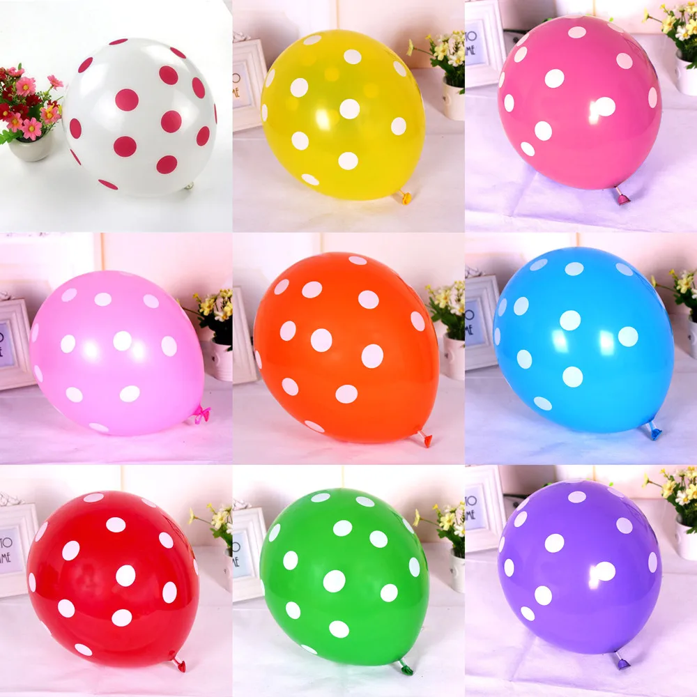 Latex Balloons 12 Inch Polka Dot Wedding Decoration Supplies Party ...
