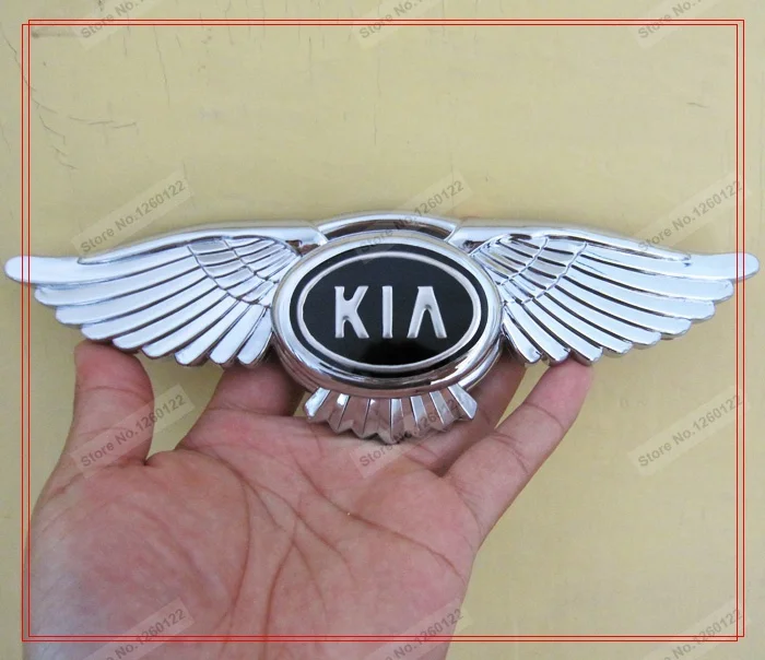 Fit KIA Universal Emblem Badge Wings VIP Car Logo 3M Tape Front Hood fit-kia-universal-emblem-badge-wings-vip-car-logo-3m-tape-front-hood