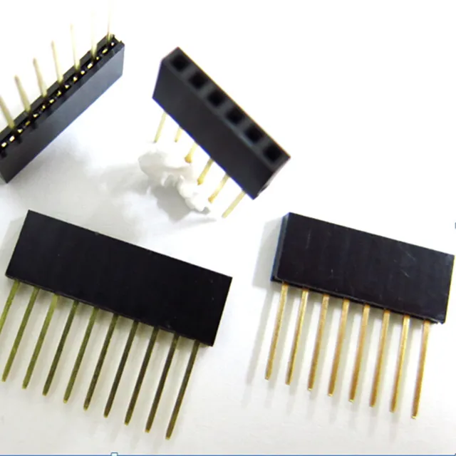 2.54mm Single Row Female Long pins 11mm Breakaway PCB Board Pin Header ...