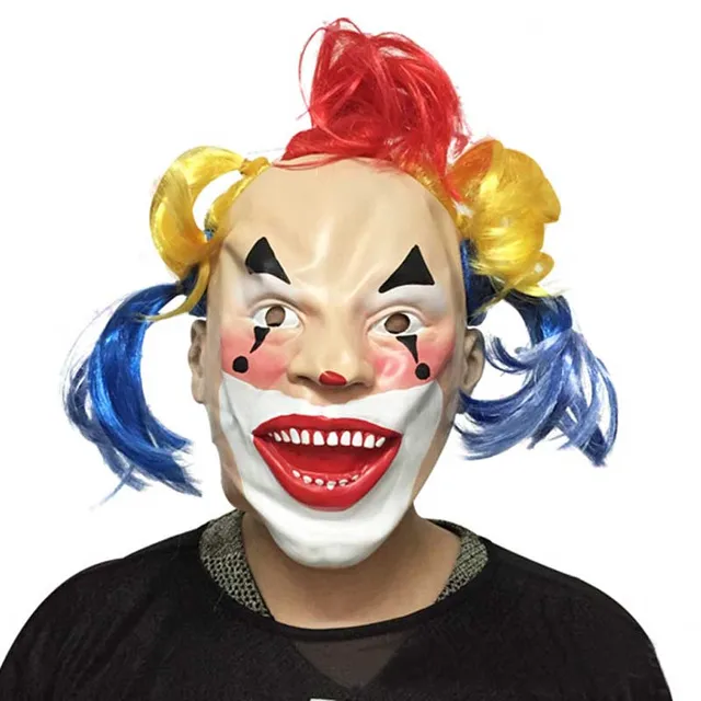 Funny Clown Mask Christmas Halloween Costume Party Clown Latex Mask ...