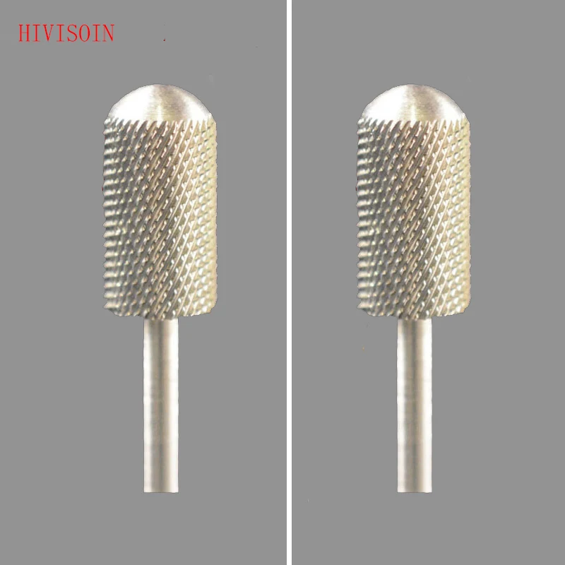 Silver Large Barrel Smooth Top Bit HIVISOIN Carbide Nail Drill Bit F ...