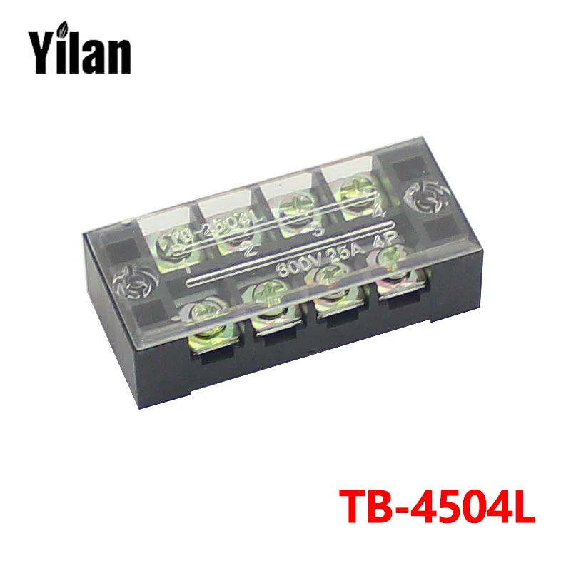 TB4504 45A 600V 4 position connector Electrical fixed terminal block ...