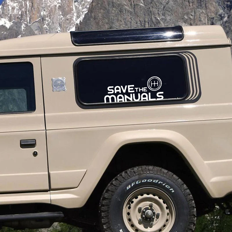 Save The Manuals Shift 5-6 Speed Drift Car Truck Window Vinyl Sticker ...