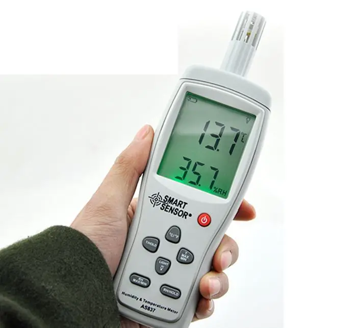 AS837 industrial hygrometer, digital temperature and humidity meter ...