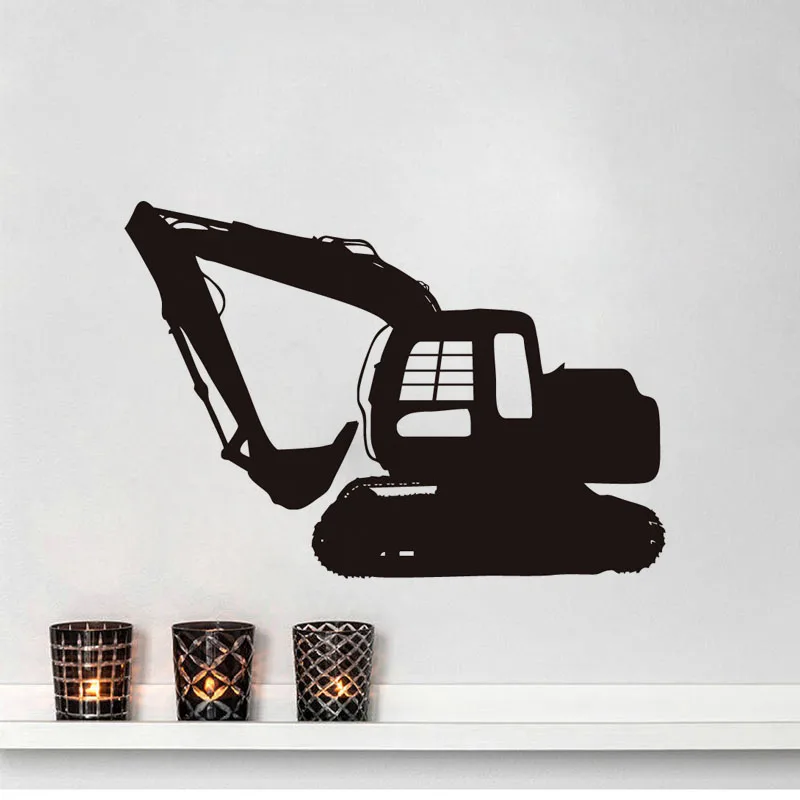 DCTOP Digger Vinyl Wall Stickers Art Design Home Decor For Kids Room ...