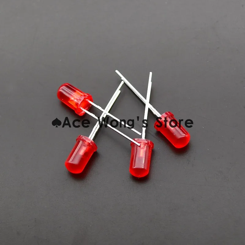 Free shipping 1000pcs 5MM Red LED light emitting diode F5mm Round|led ...