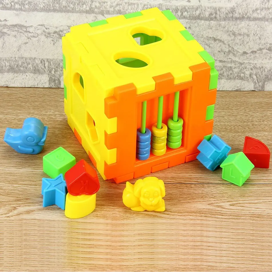 new Excellent Children Kids Block Matching Sorting Educational Toy ...
