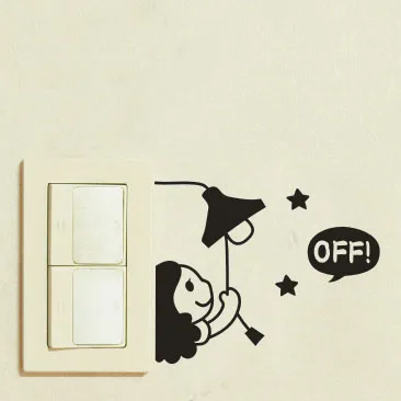 ome Furnishing switch with Qiangbu, cute cartoon saving tips to turn ...