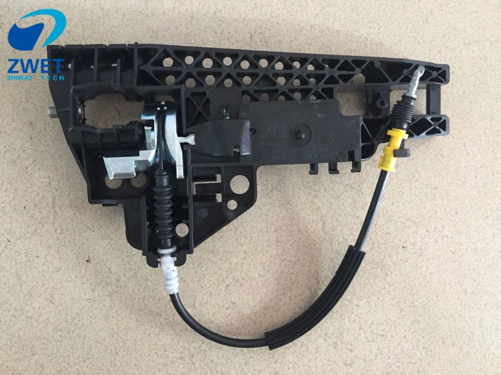 ZWET Car For AUDI A6 C7 Rear Left Exterior Door Handle Bracket ...