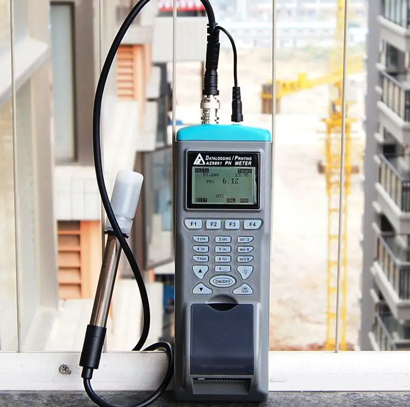 AZ9861 Ph Meter Ph Recorder Electronic With Print Fishing Aquaculture ...