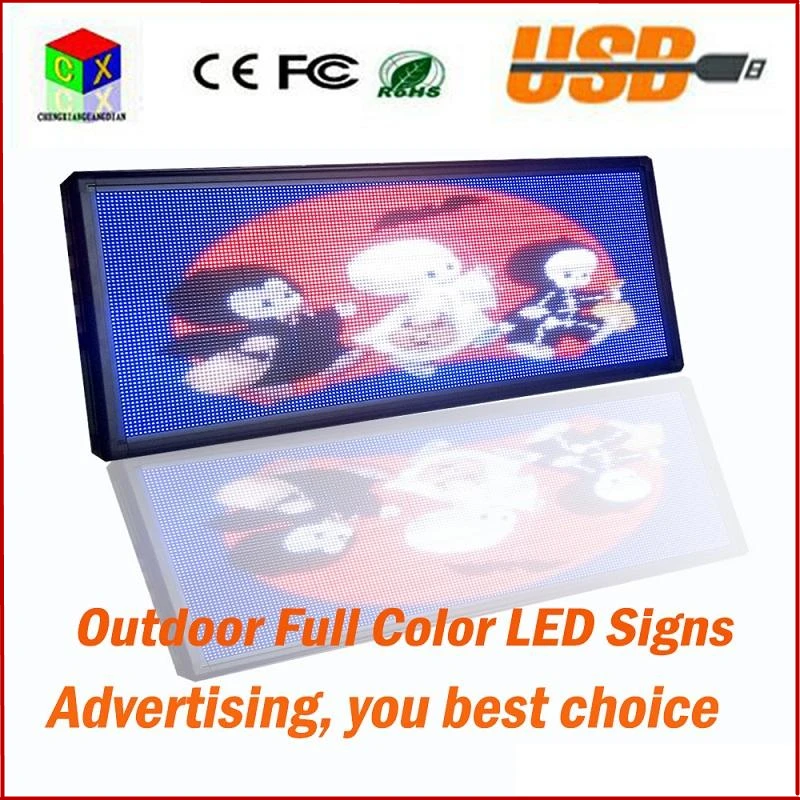 Aliexpress.com : Buy Outdoor p6 full color LED sign 40''x18'' support ...