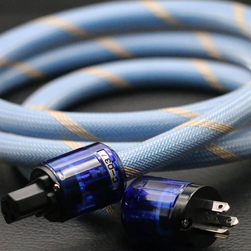 Hi End P 037E/P 037 EU/US power plug IEC connector AC power cord Hifi ...