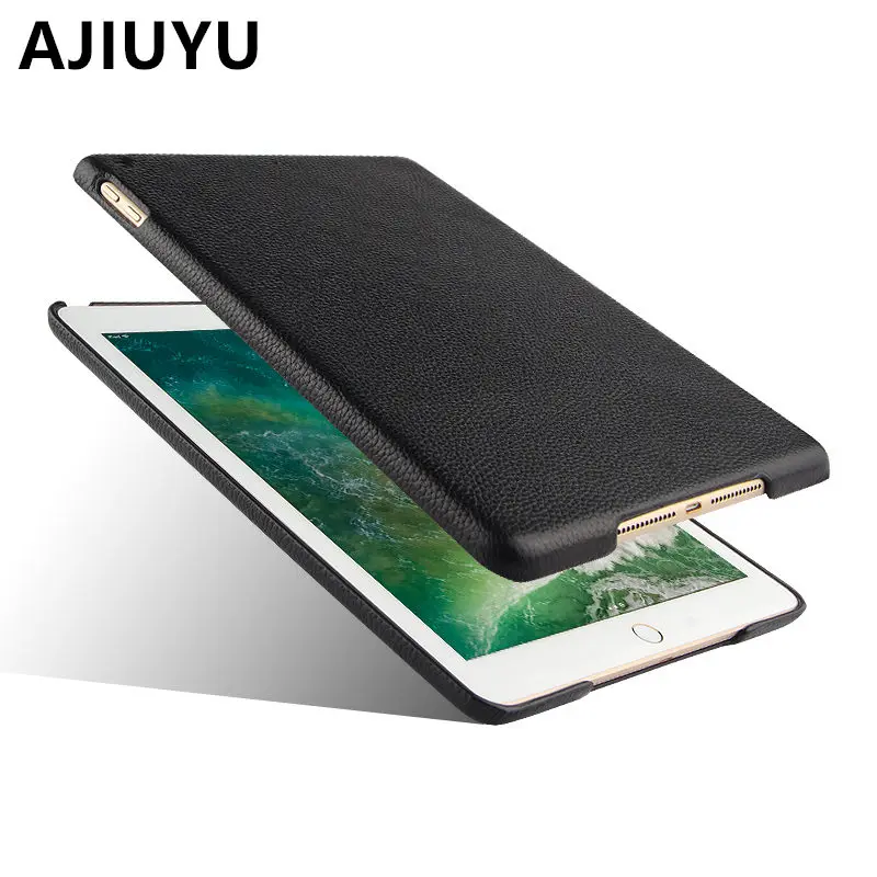 AJIUYU Case Cowhide For iPad Pro 10.5 inch Genuine Leather Cases Cover ...