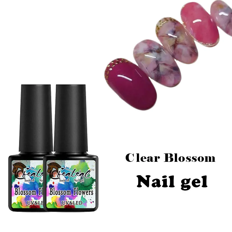 Aliexpress.com : Buy Beateal 8ML White Clear Blooming Gel Nail Polish ...