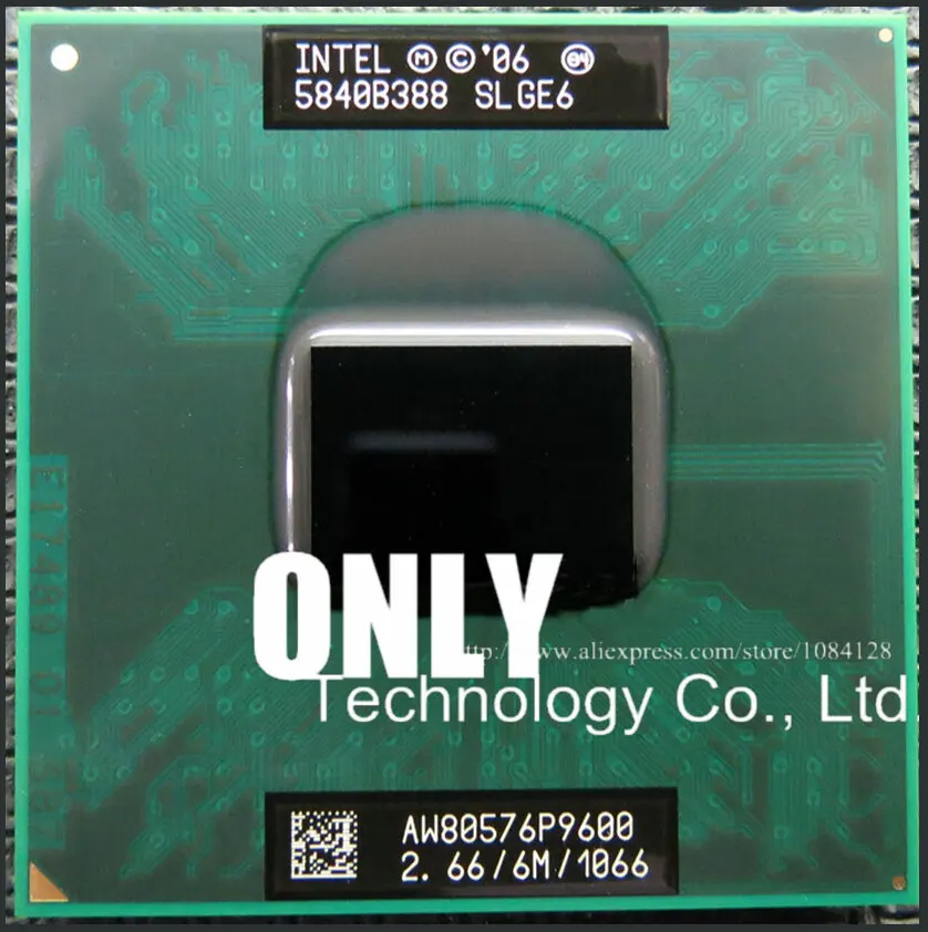 Ordenador portátil P9600 Core2 Duo CPU P9600 (caché de 6M, 2,66 GHz ...