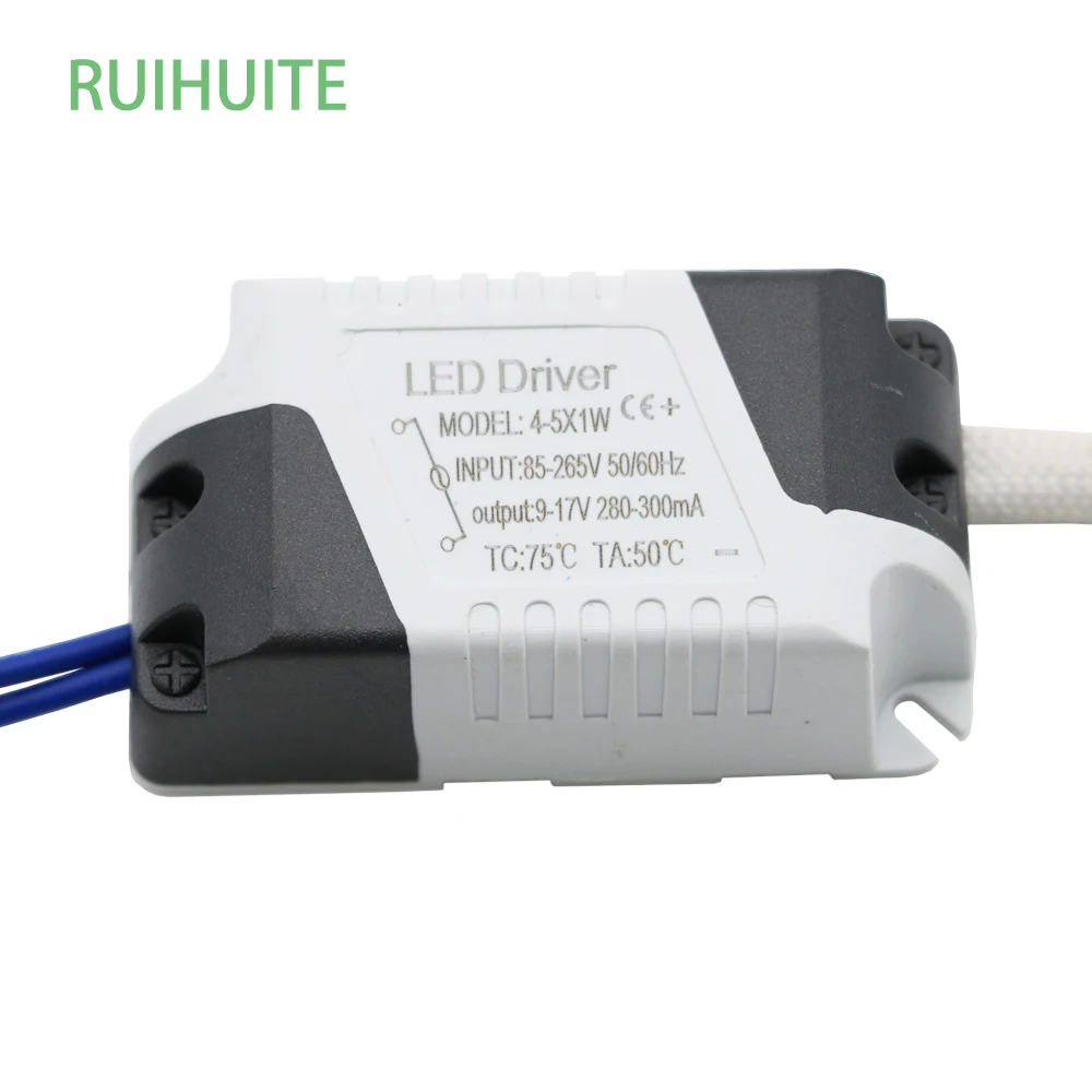 5pcs/lot 300mA 4 5x1W 4 7x1W 4W 5W 6W 7W Power Supply AC 85 265V DC 9 ...