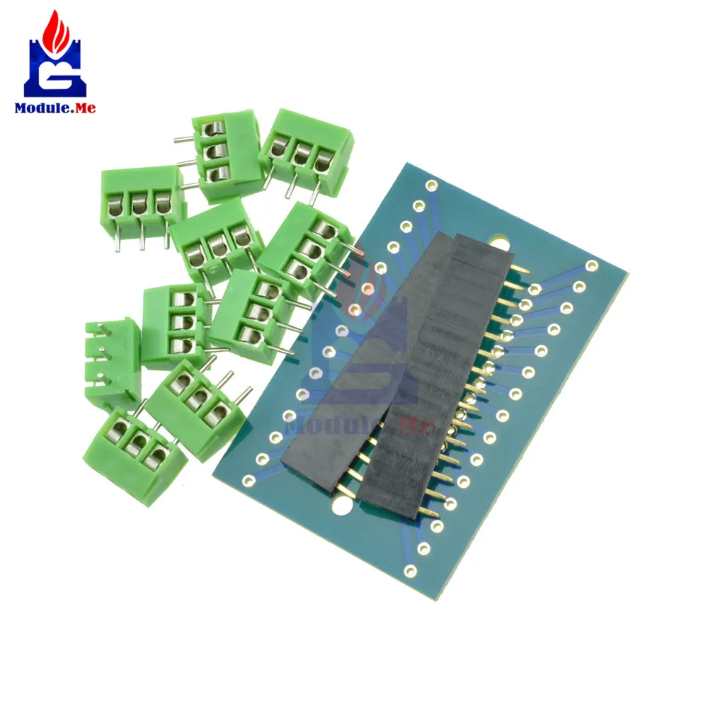 【KAMDSS015】Expansion Terminal Adapter Control Board For Arduino NANO Controller V1.0 IO ...