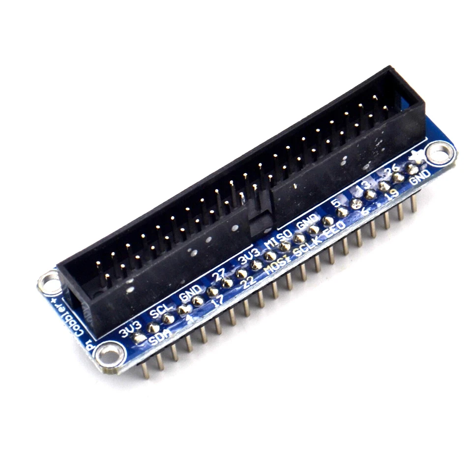 1pcs 40 Pin Blue Raspberry Pi Gpio Adapter Plate For Breadbroad In Integrated Circuits From