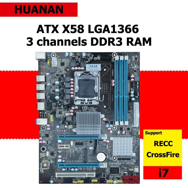 Huanan X58 Motherboard Intel Lga 1366 Motherboard Lga1366 Desktop ...