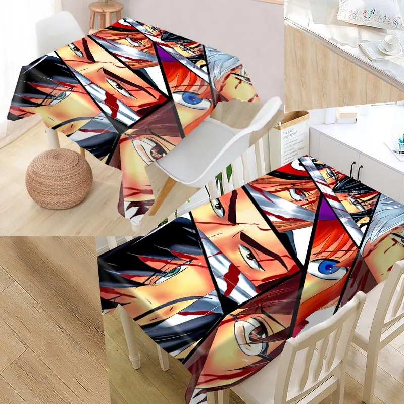 Gintama Anime Custom Table Cloth Oxford Fabric Rectangular Waterproof ...