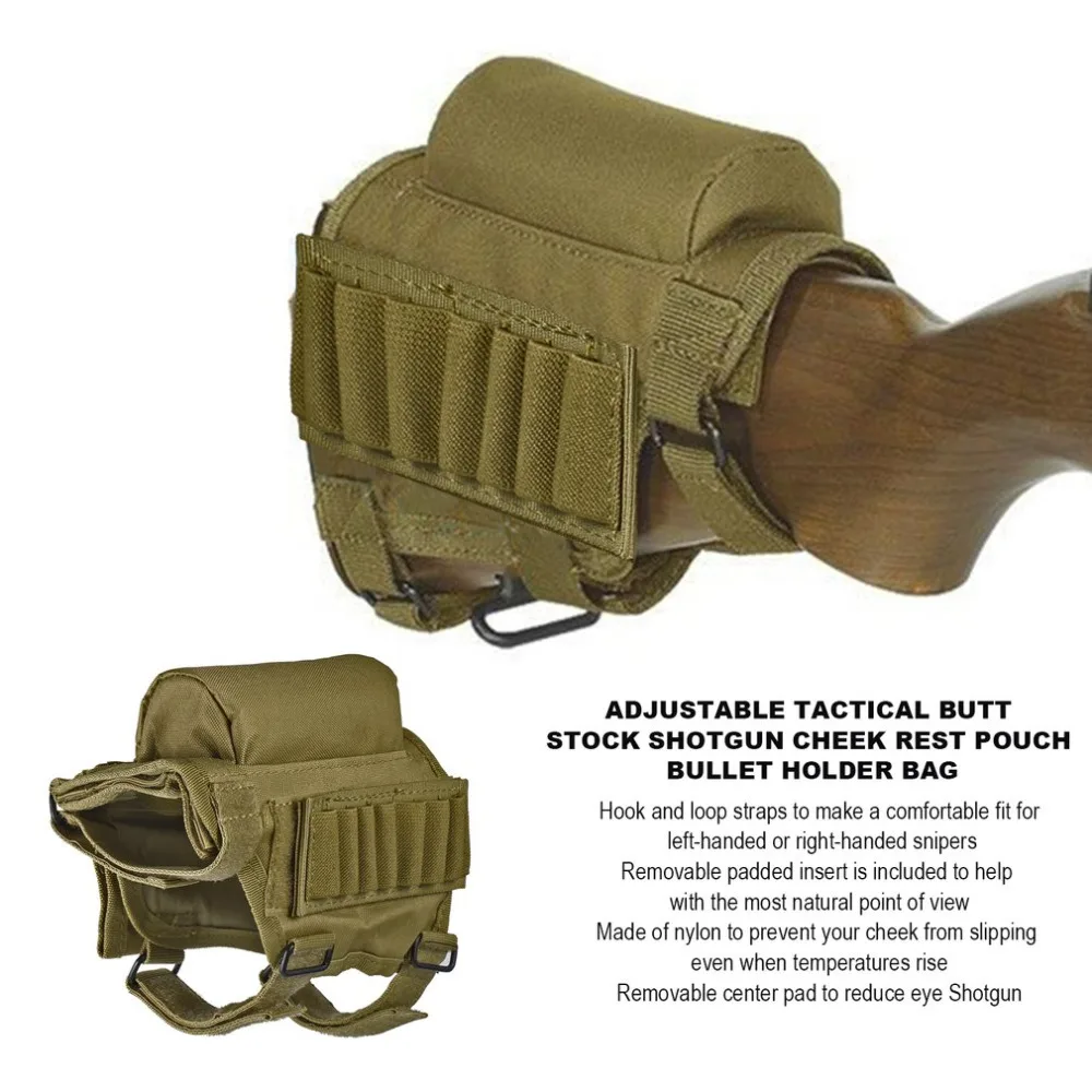 Hot-Portable-Adjustable-Nylon-Tactical-Butt-Stock-Shotgun-Cheek-Rest ...