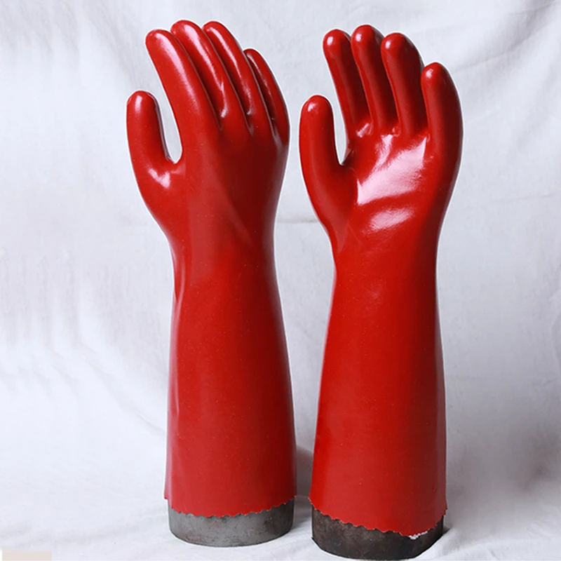 8 pairs Long sleeve pvc coated work gloves waterproof gloves|gloves ...