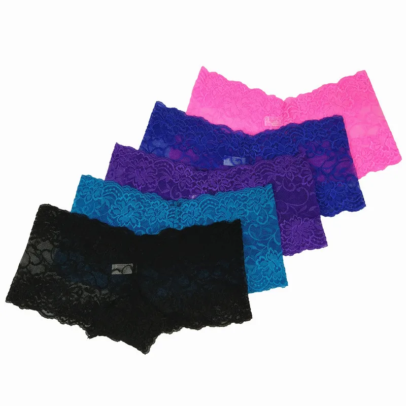 Sexy Lace Panties Women Summer Thin Y Strings Transparent Boyshorts ...