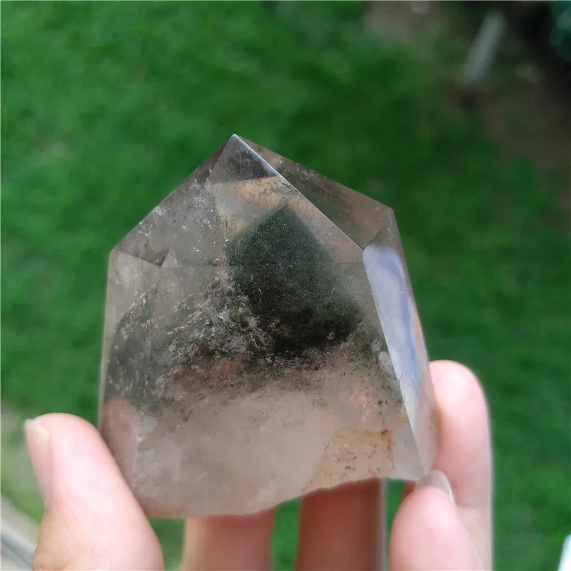 Rare Ghost Quartz Wand Phantom Himalaya Crystal Point Clear Quartz ...