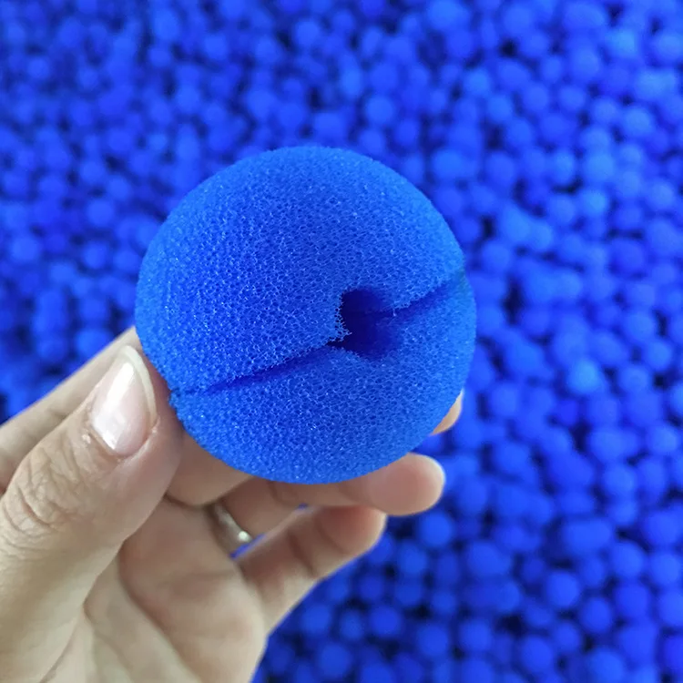 50pcs Fun Blue Clown Nose Foam Circus Nose Comic Party Supplies ...