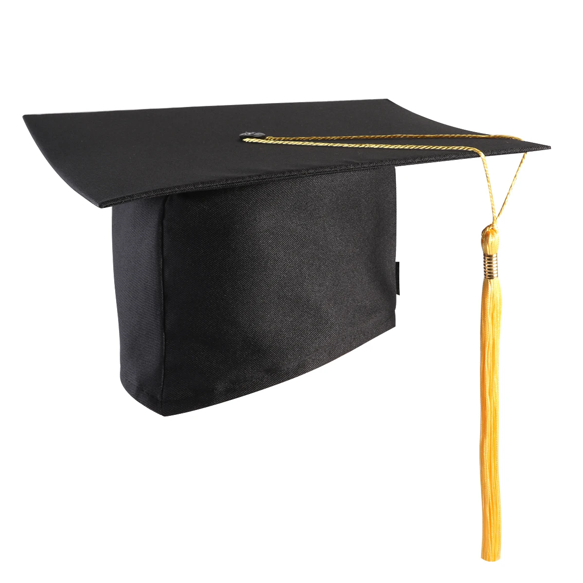 NEW Black Mortar Board Adults Graduation Hat Cap Dress Accessory ...